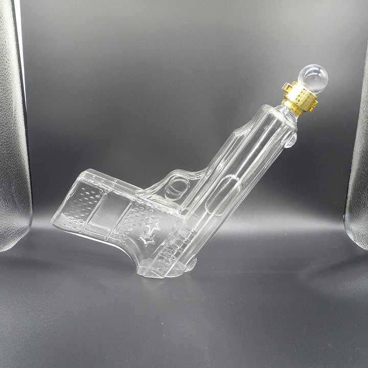 Fancy AK47 Gun Shape Glass Tequila Bottles - ISO9001 Certified