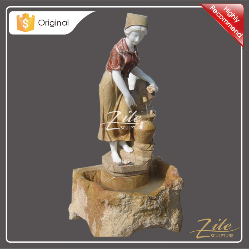 Life Size Woman Pouring Water Statues - Elegant Garden Art