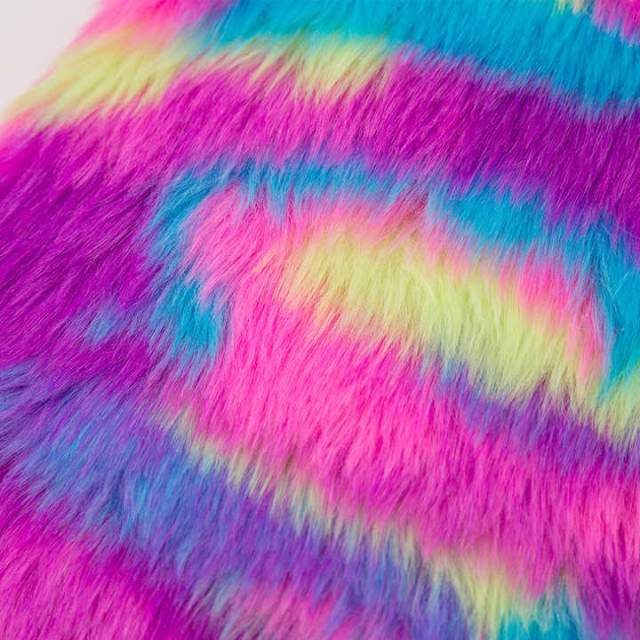 Rainbow Beautiful Color Soft Fluffy Cover Notebook for Gift
