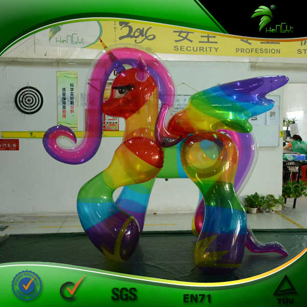 Hongyi Inflatable Horse Toy - Customizable Rainbow Unicorn