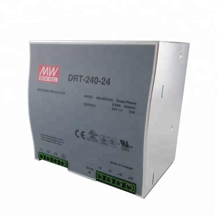 240W Power Supply 24V 10A - Mean Well DIN RAIL SMPS