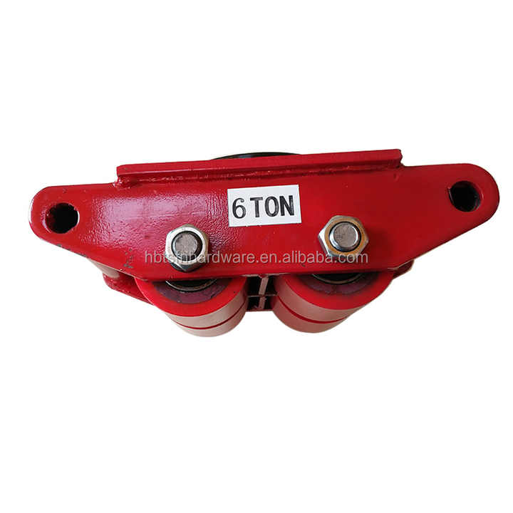 4 Wheels Rotating Round Platform Cargo Trolley Roller Skid