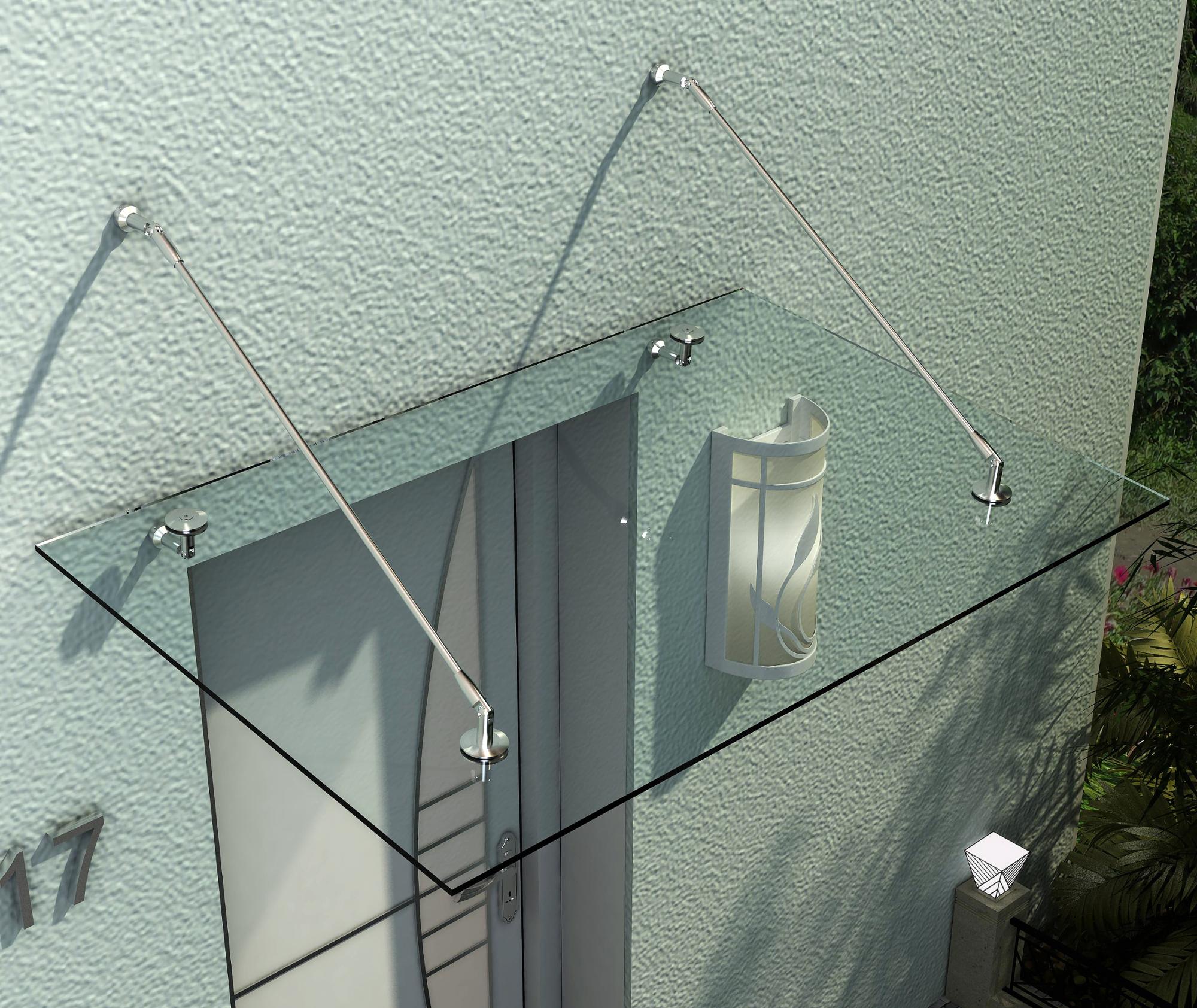 Stainless Steel Canopy - Glass Awning with 304/316 Frame