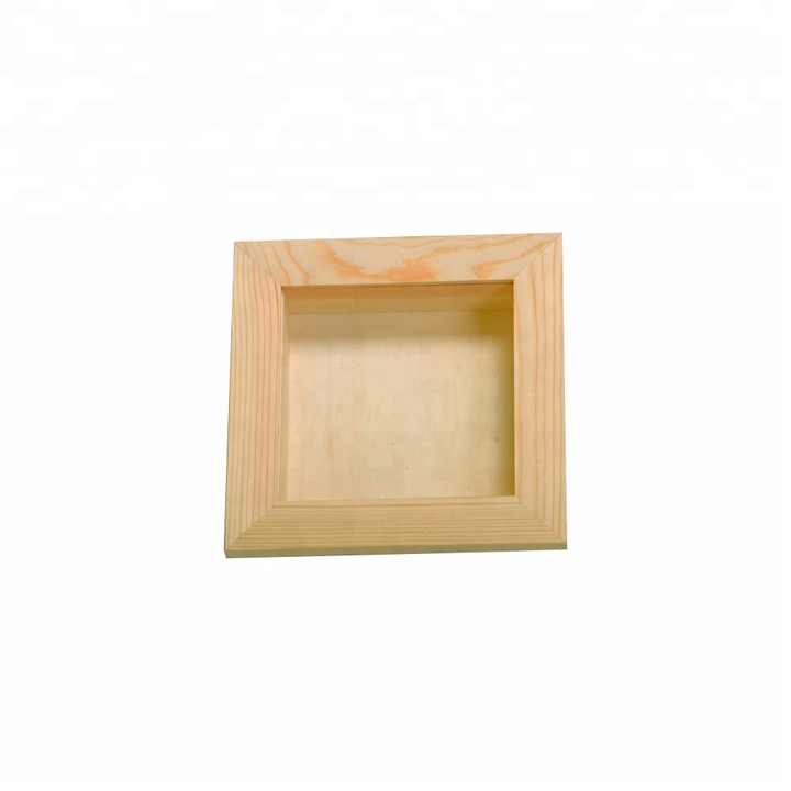 Unfinished Wood Shadow Boxes - Customizable Display Frames