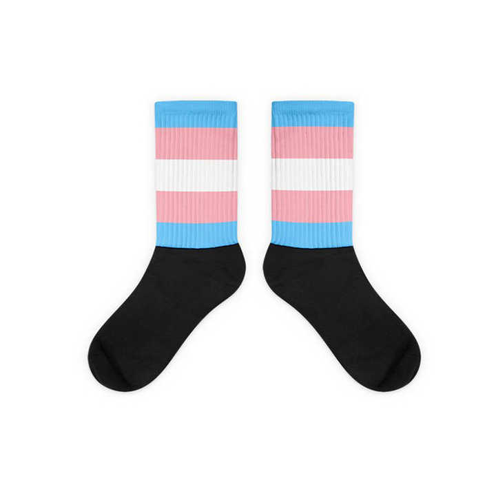 Transgender Pride Flag Socks - Fun, Sustainable, and Durable