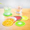 Fruit Design Cup Mat Table Placemat Silicone Rubber Coasters,Custom 2d ...