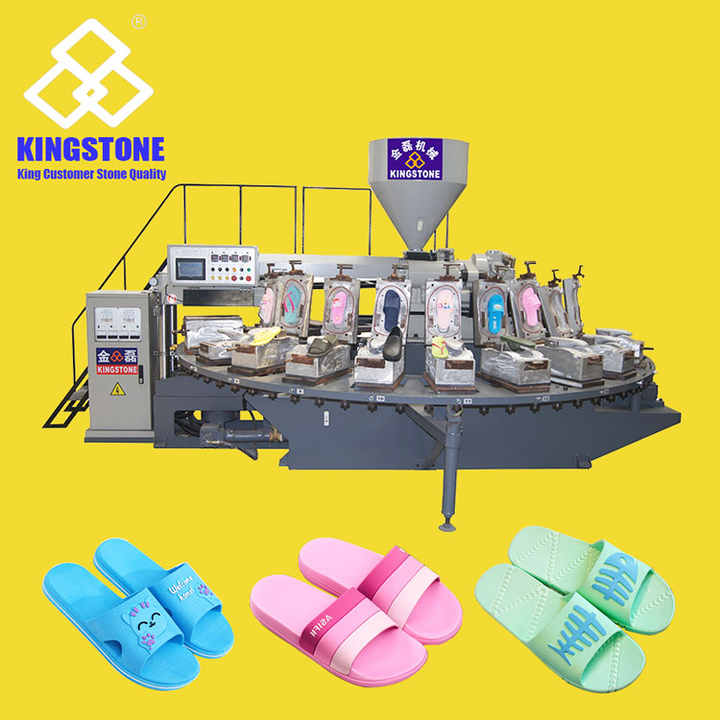 Automatic Rotary PVC PCU Slippers Making Machine - High Accuracy