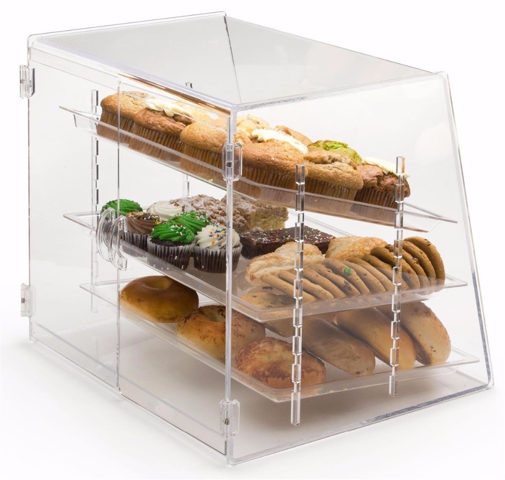 Acrylic Cake Bread Display Cases - Elegant Bakery Showcase