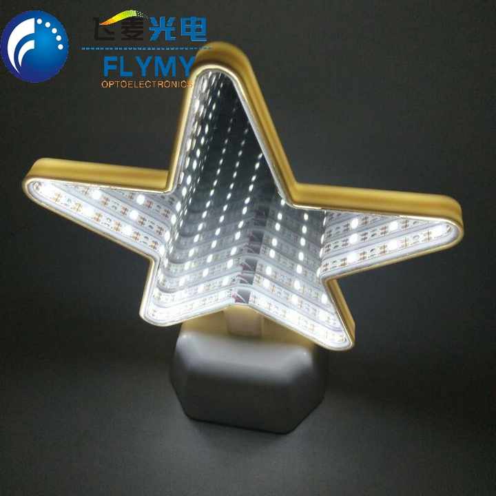 LED INFINITY MIRROR Star TUNNEL Optical Illusion LIGHT 3D Effect WHITE ...