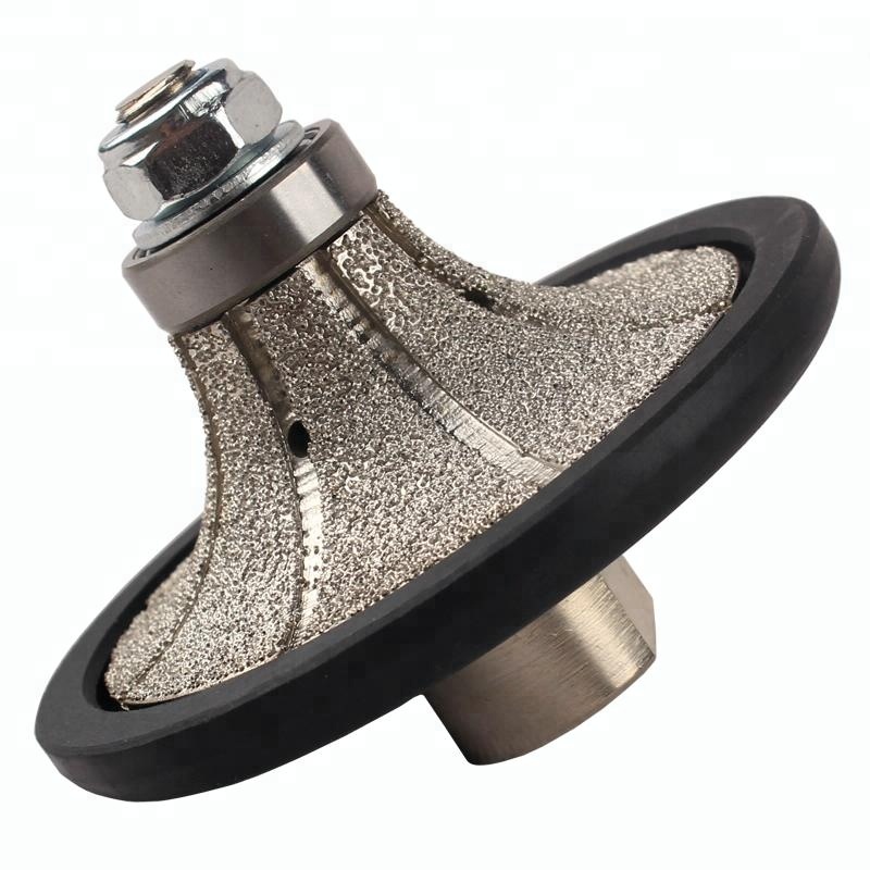 Durable vacuum brazed diamond router bit profile wheels for Efficient ...