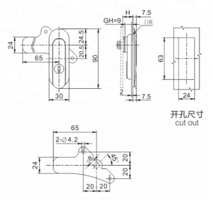 Modern Technology Electrical Panel Latch For Security - Alibaba.com