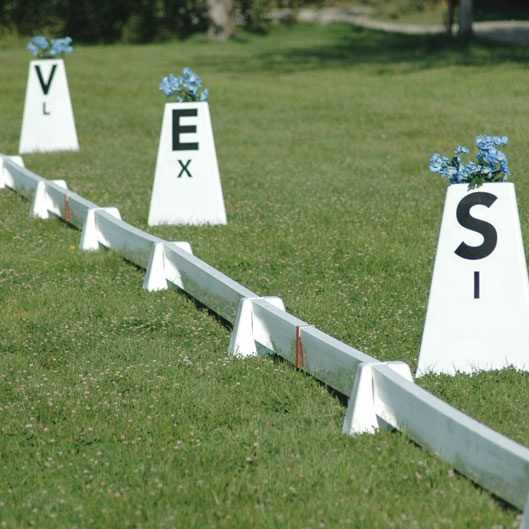 Durable, Portable Horse Dressage Arena Cones & Fence