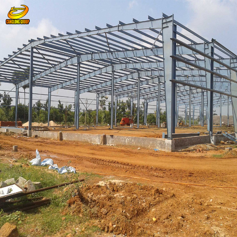 Gable Frame Light Metal Building - Prefabricated Steel Structure