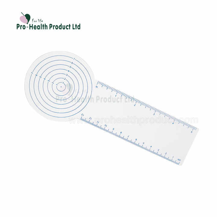 Plastic PVC Wound Measuring Ruler - Accurate & Durable