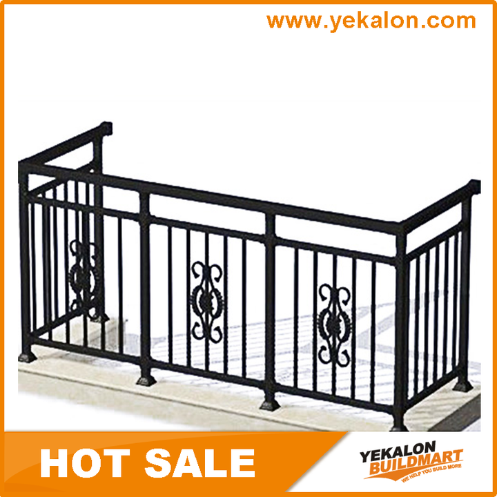 Yekalon Free Sample Modern Tubular Steel Railing Outdoor Indoor Metal ...