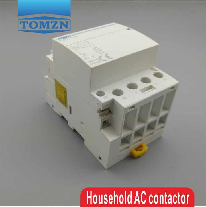 4P 63A 2NC 2NO 220V 400V~ 50/60HZ Din Rail Household Ac Contactor