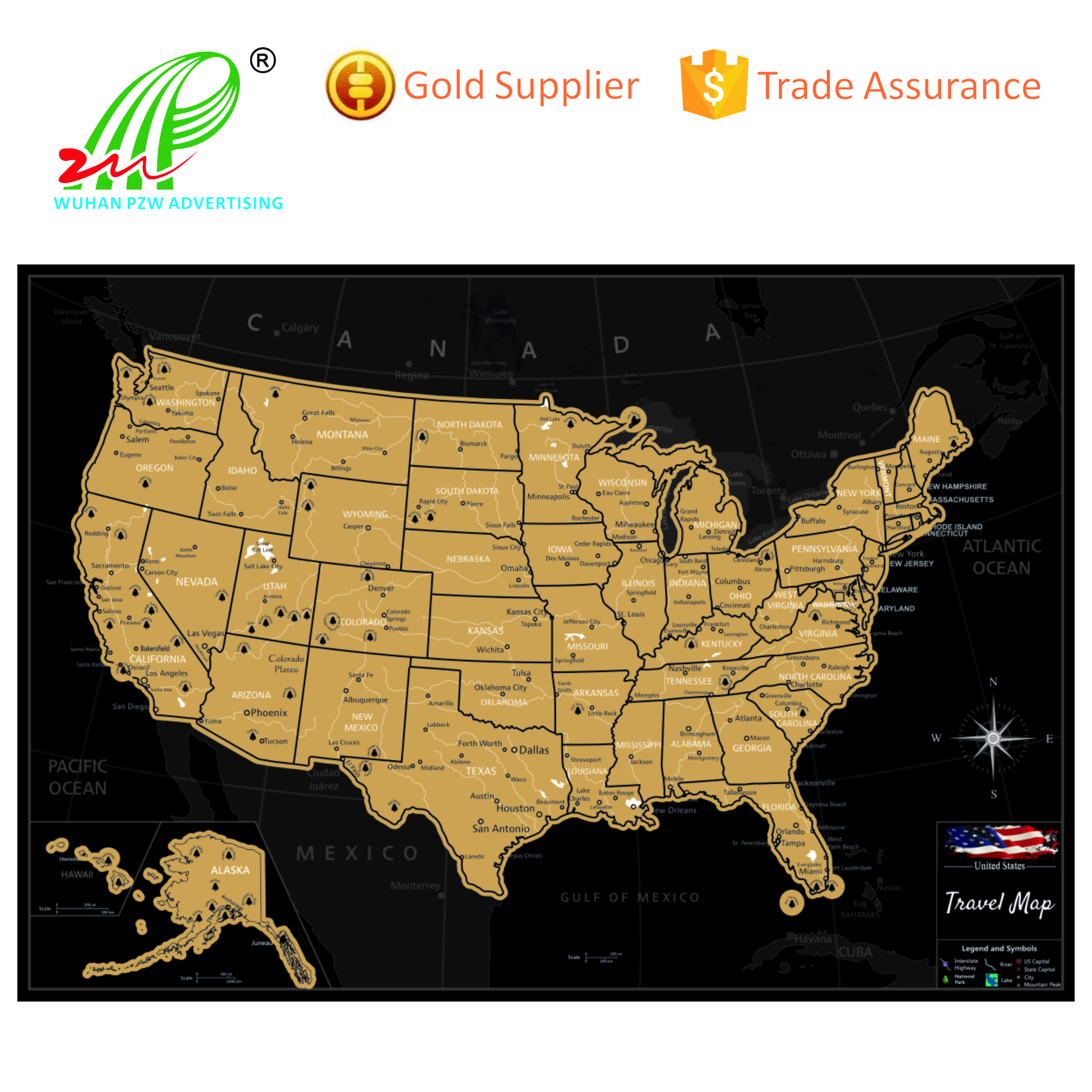 Accurate maps of the us states As Learning Aids Or Home Decor - Alibaba.com