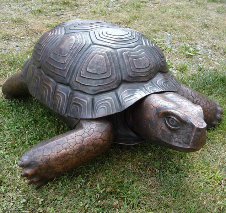 Life Size Metal Bronze Turtle Sculpture for Outdoor Decor