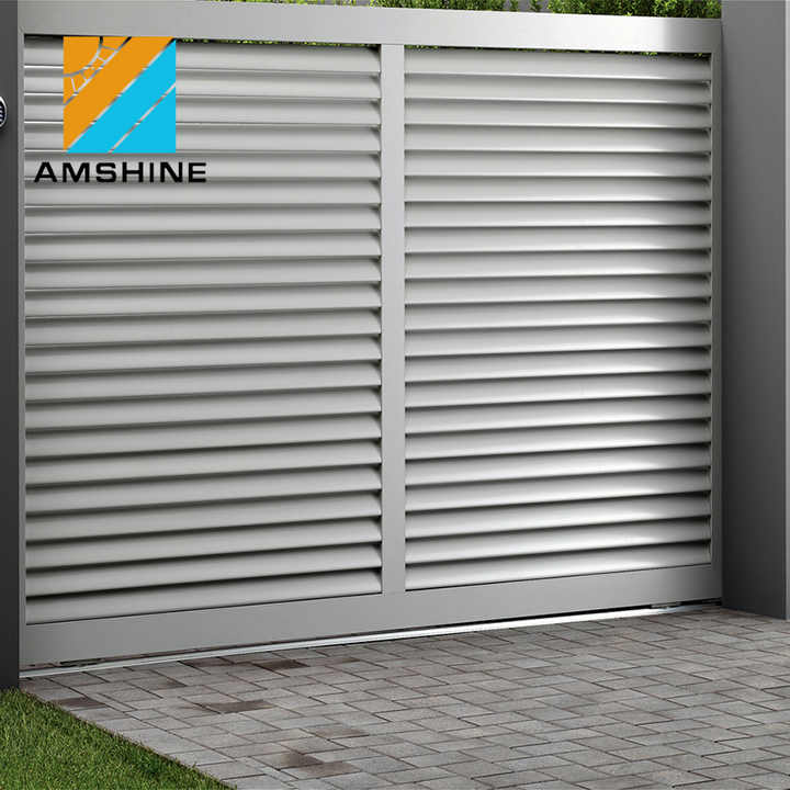 Aluminum Motorized Louver Designs Sheet Metal Garden Fence Gate