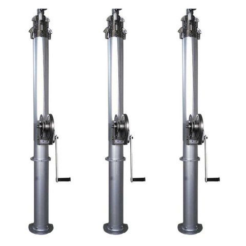 6m to 12m Portable Crank up Mast Pole for Radio Antennas