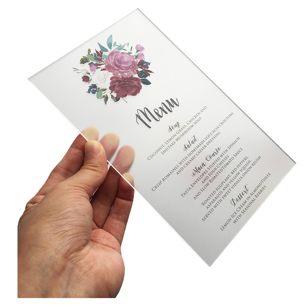 Plastic Wedding Invitation Cards - Elegant & Durable