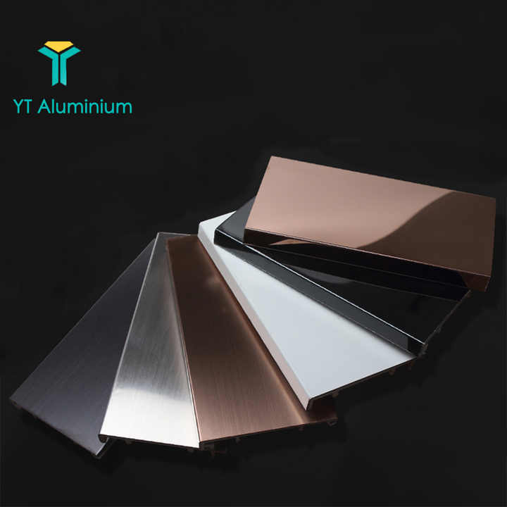Aluminium Skirting Mirrored Kitchen Plinth KickBoard Aluminum Plinth 3m ...