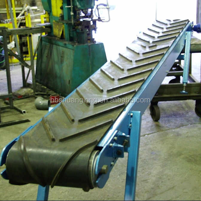 Chevron Cleated Incline Material Conveyor Belt by Dengren