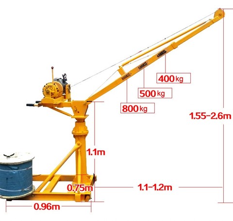 Portable Hydraulic Engine Lift Crane 1 Ton 2 Ton 3 Ton Small Hydraulic ...