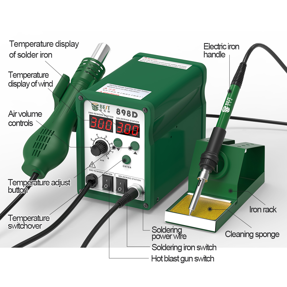 Efficient and Reliable solder desolder rework station for Precision ...