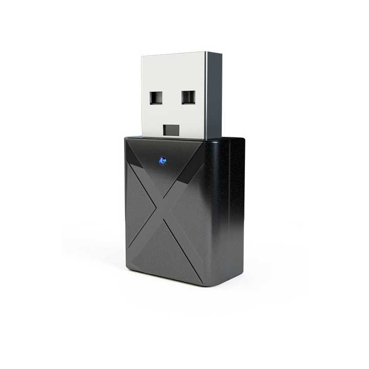 KN320 USB Bluetoothトランスミッターレシーバー、2 in 1 USB Bluetooth 5.0トランスミッターレシーバー ...
