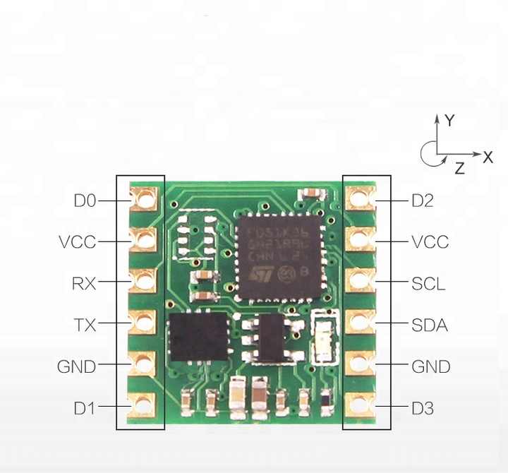JY61P 6-Axis Accelerometer Gyroscope BMI160 Chip - in Stock