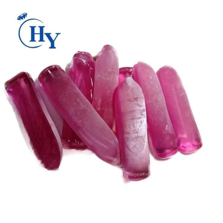 Rough Synthetic Ruby Materials 2# Lab Created Pink Sapphire