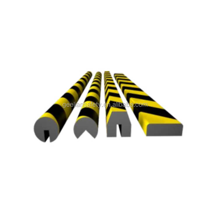 Reflective Plastic Guard Rubber Garage Safety Parking Corner Protectors ...