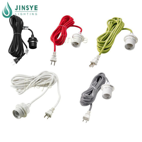 CE VDE Lamp Socket Switch 2 Pin Round Eu Plug in Electrical Fabric ...