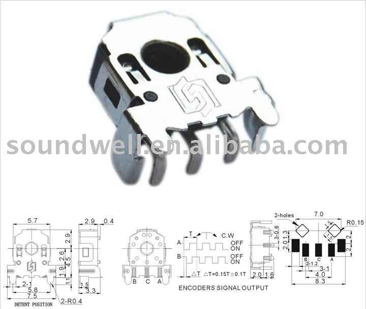 5mm EC05 Rotary Encoder - Soundwell Quality & Long Life
