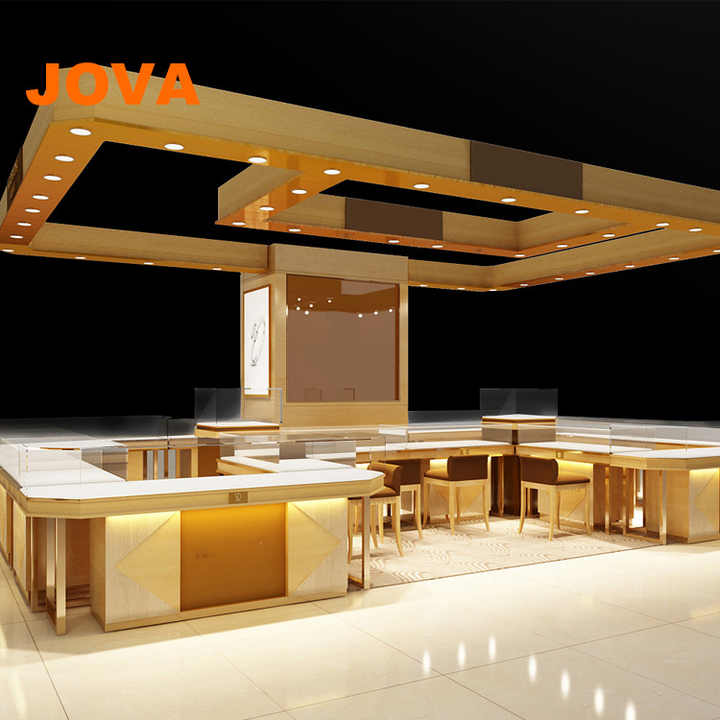 Gold Showroom Design - Elegant Jewelry Display Solutions