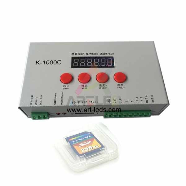 K1000c tarjeta sd pixel led controlador de 2048 píxeles| Alibaba.com