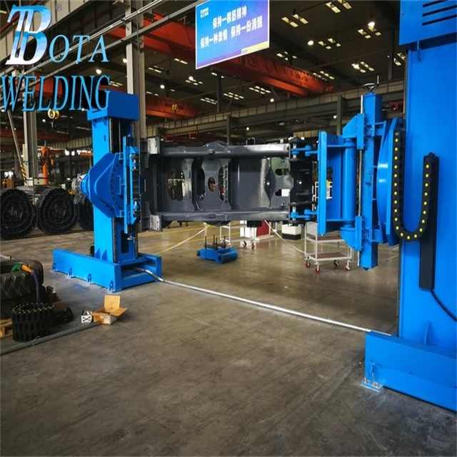 Double column welding positioner auto precision lifting PLC control ...