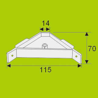 Translucent Plastic Corner Connectors for Cabinet Angles