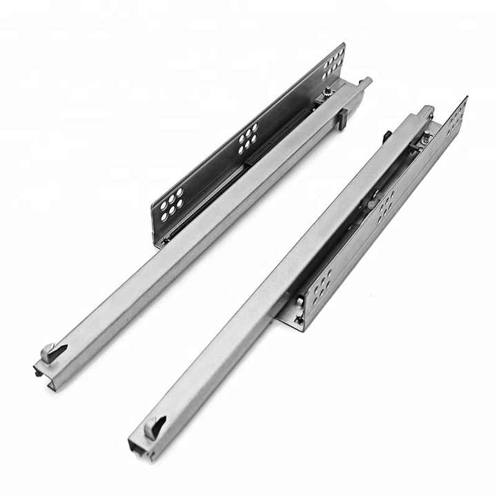 (HA2301) 23mm Undermount Telescopic Soft Close Cabinet Slide Guide ...