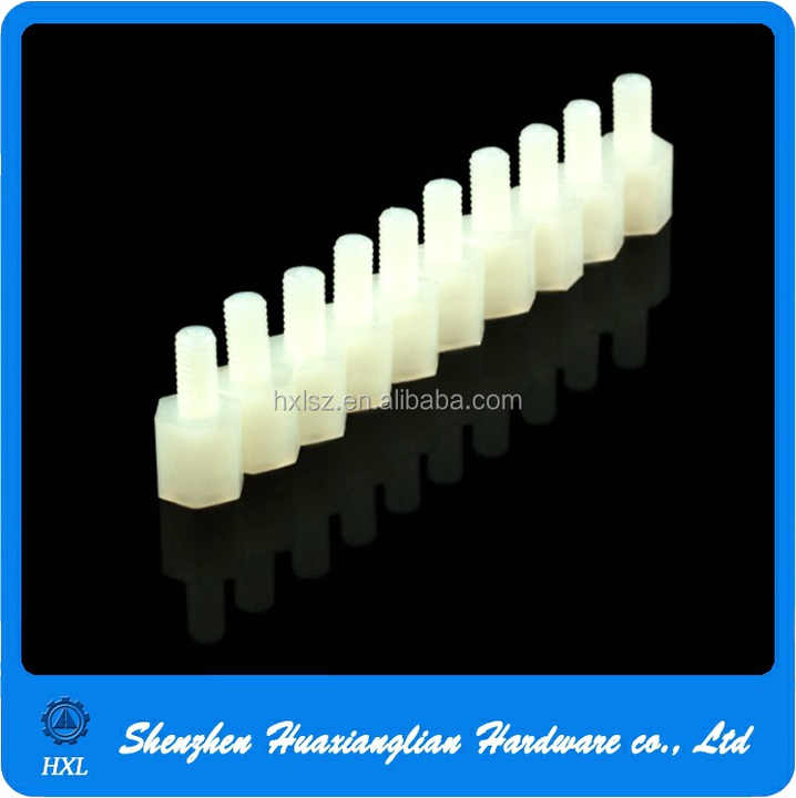Plastic M2 M6 M10 Male Female Threaded Hex Shape Nylon Standoffs ...