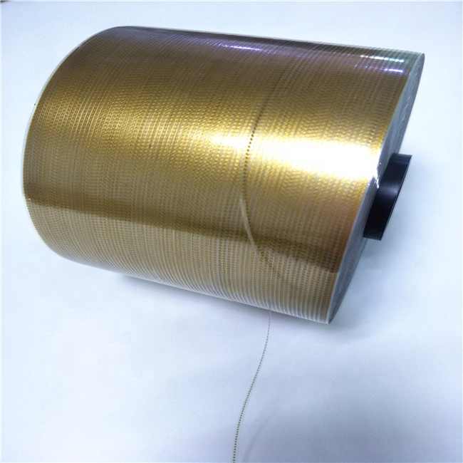 2.5mm Gold Cigarette Packing Adhesive Security Thread Bopp Tear Tape ...