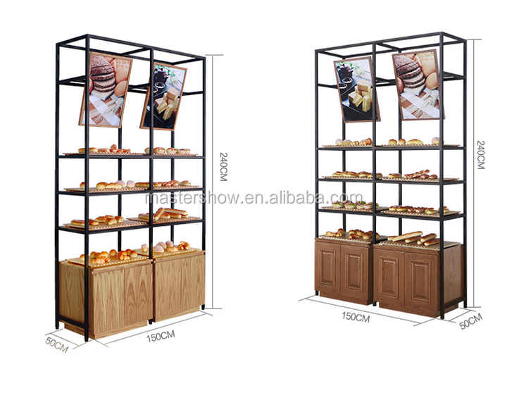 Counter Top Bakery Bread Display Racks - Stylish & Durable