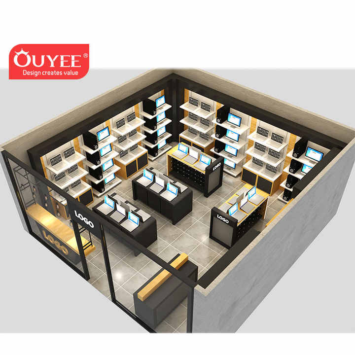 Laptop Accessories Display Shelf Rack - Modern & Customizable