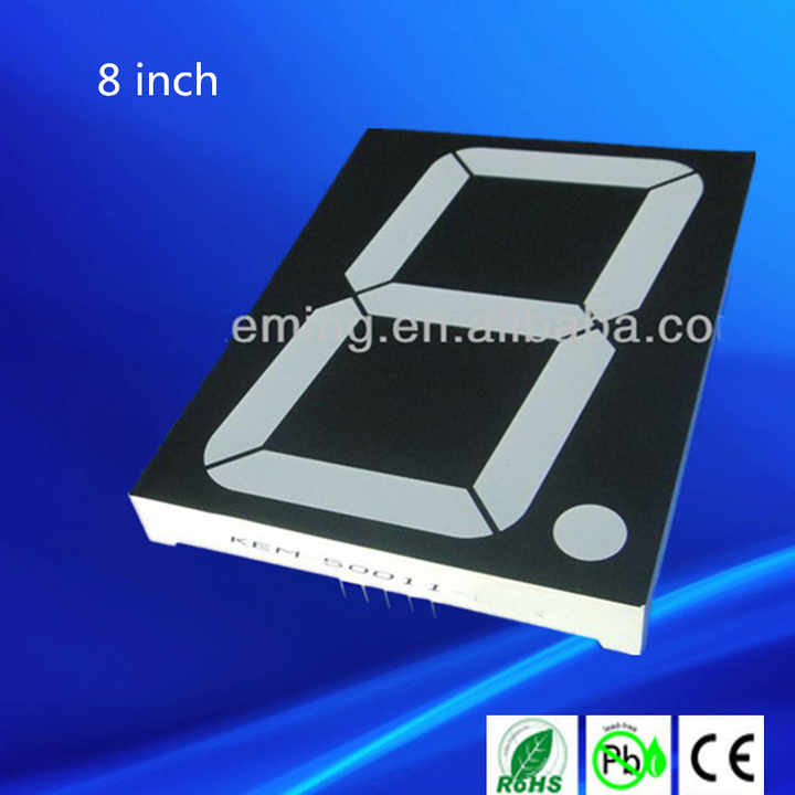 8 inch 200 mm 7 segment led bicolor display dual color 8" seven segment ...