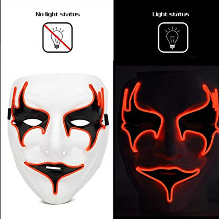 2020 Halloween April Fool's Day Horror Light up Clown Mask