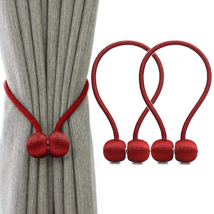 No Drill Curtain Holders Tiebacks 1-Pair - Strong Holdback Bands For ...