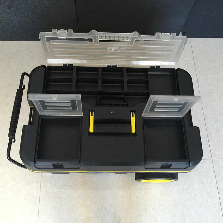 Heavy Duty Mobile Tool Storage Organizer Box with Flip-out Tray ...