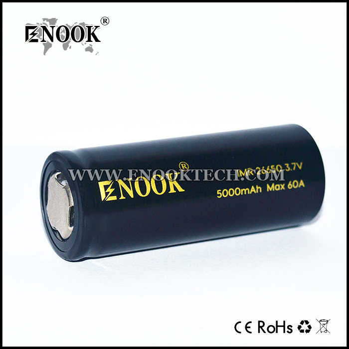 Enook 26650 3.7V 5000mah 60A Rechargeable Batteries for All