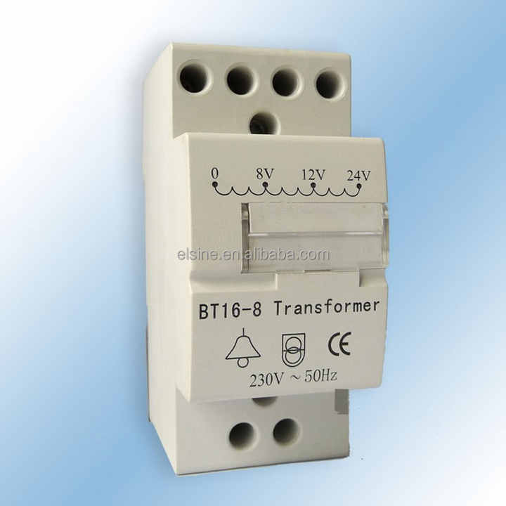 DIN Rail Mounting Electric Door Bell Transformer BT16-8
